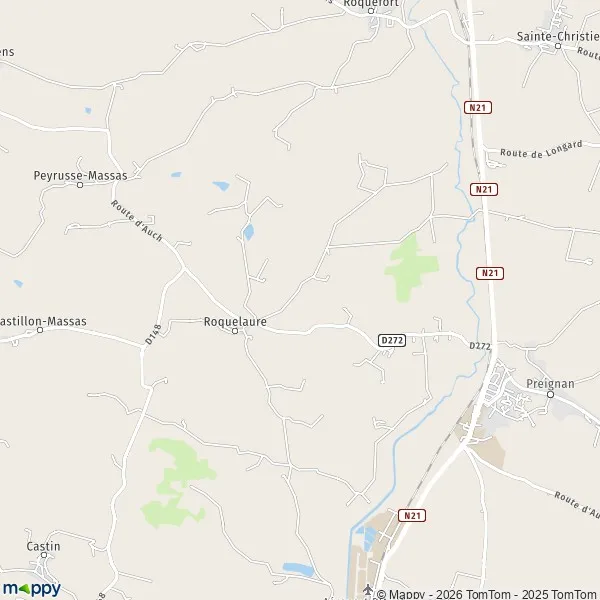 Map Roquelaure: map of Roquelaure (32810) and practical information