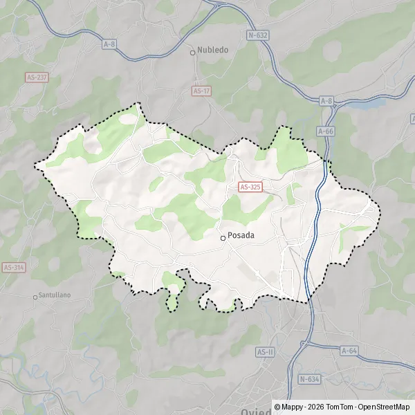 Map Llanera: map of Llanera (33192) and practical information