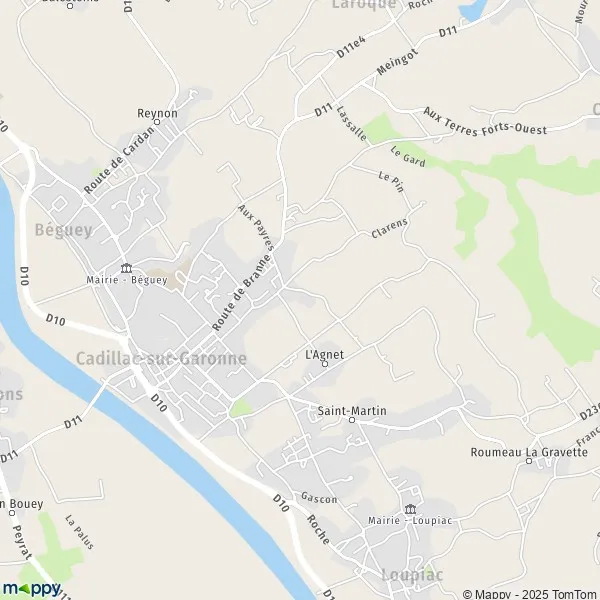 Map Cadillac: map of Cadillac (33410) and practical information