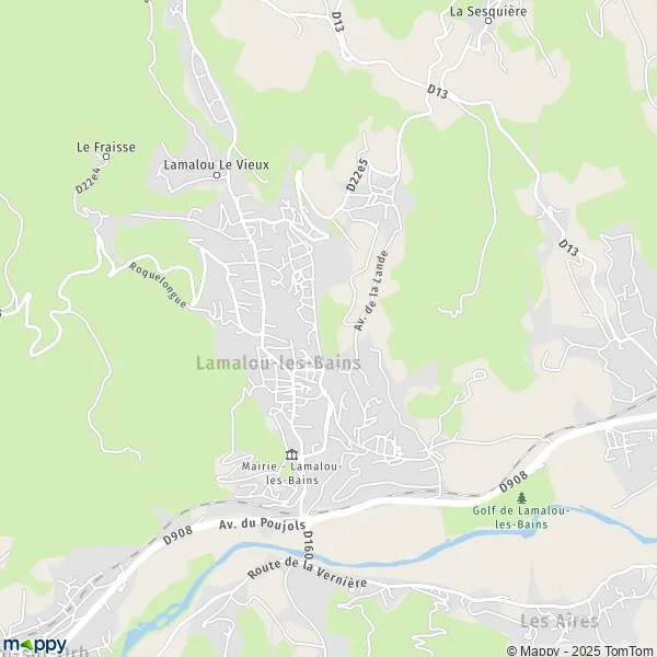 Map Lamalou-les-Bains: map of Lamalou-les-Bains (34240) and practical ...