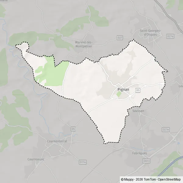 Map Pignan: map of Pignan (34570) and practical information