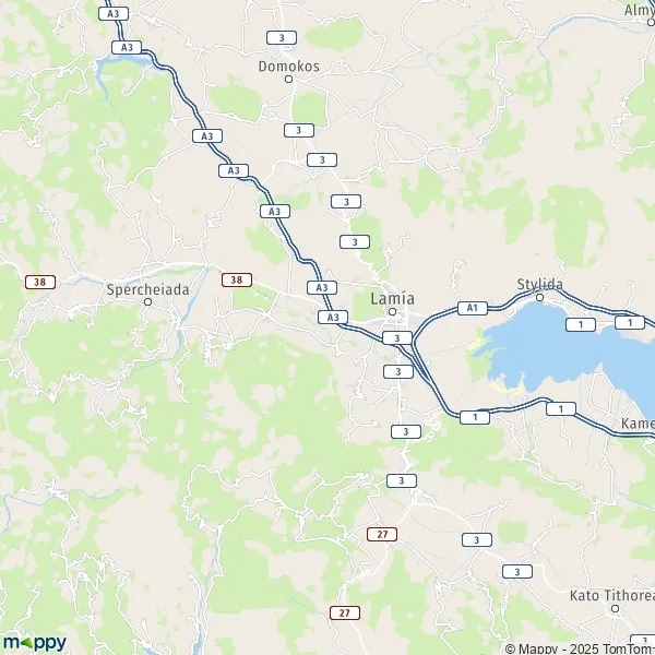 Map Lamia: map of Lamia (350 03) and practical information