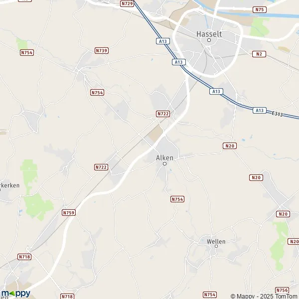 Map Alken: map of Alken (3570) and practical information