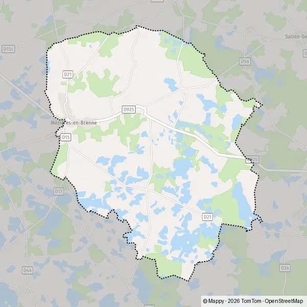 Map Mézières-en-Brenne: map of Mézières-en-Brenne (36290) and practical ...
