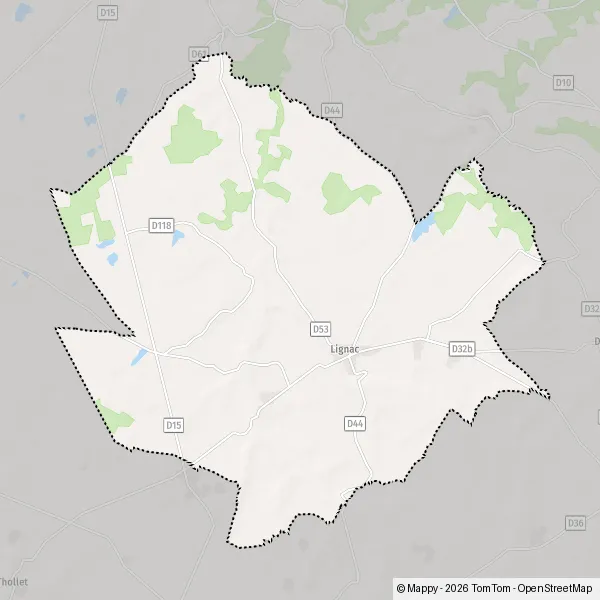 Map Lignac: map of Lignac (36370) and practical information