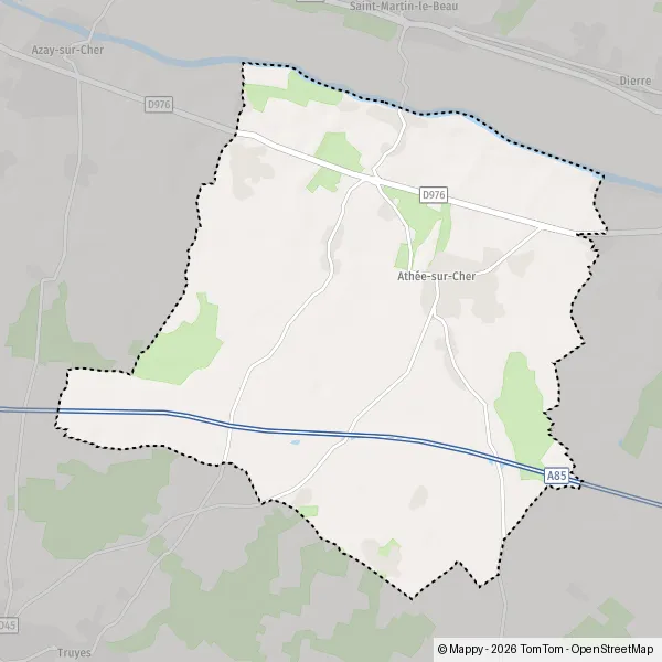 Map Athée-sur-Cher: map of Athée-sur-Cher (37270) and practical information