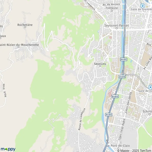 Map Seyssins: map of Seyssins (38180) and practical information