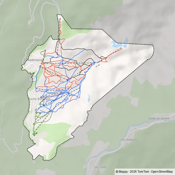 Map Chamrousse: map of Chamrousse (38410) and practical information