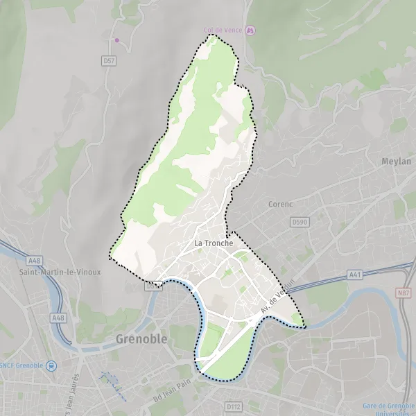Map La Tronche: map of La Tronche (38700) and practical information