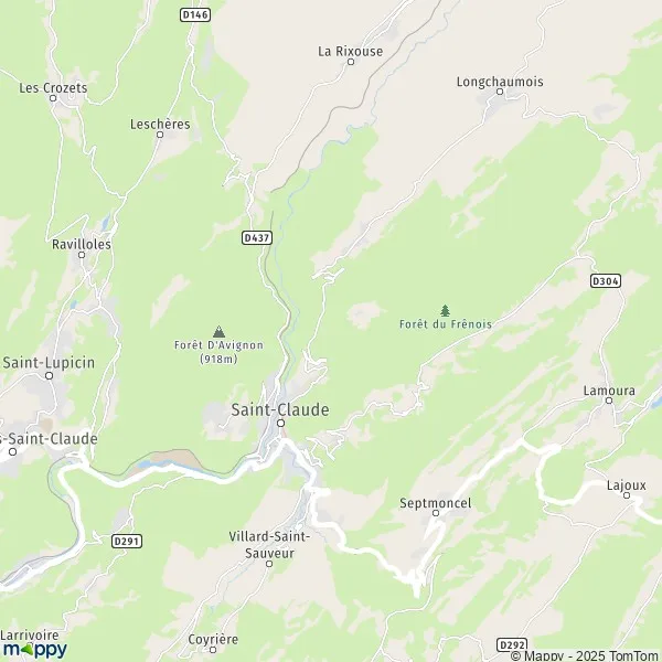 Map Saint-Claude: map of Saint-Claude (39200) and practical information