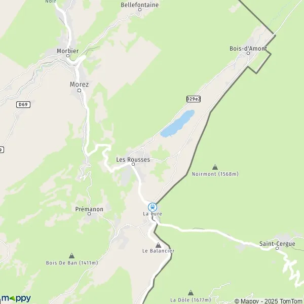 Map Les Rousses: map of Les Rousses (39220) and practical information