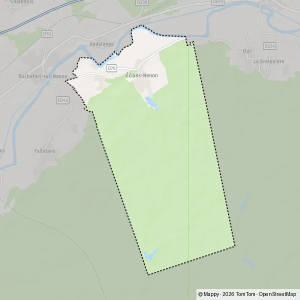 Map Éclans-Nenon: map of Éclans-Nenon (39700) and practical information