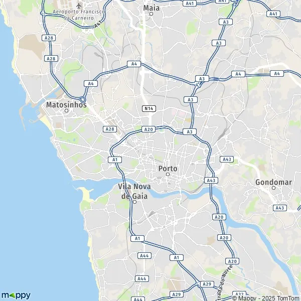 Map Porto: map of Porto (4000) and practical information