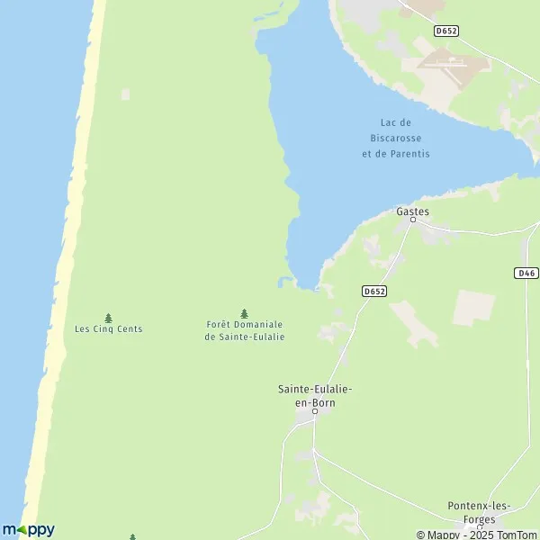 Map Gastes: map of Gastes (40160) and practical information