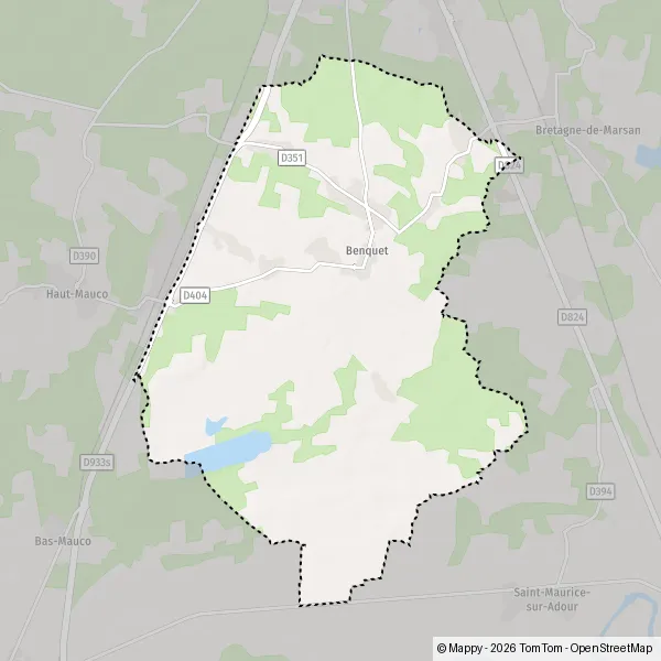 Map Benquet: map of Benquet (40280) and practical information