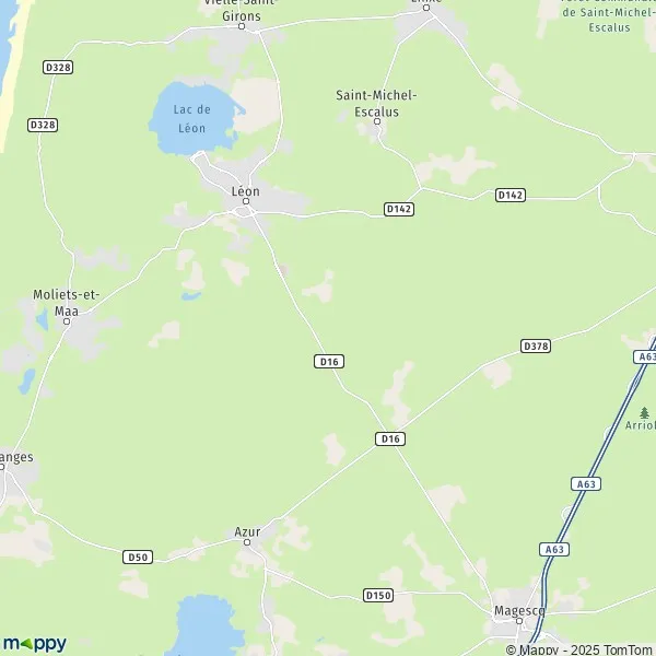 Map Léon: map of Léon (40550) and practical information