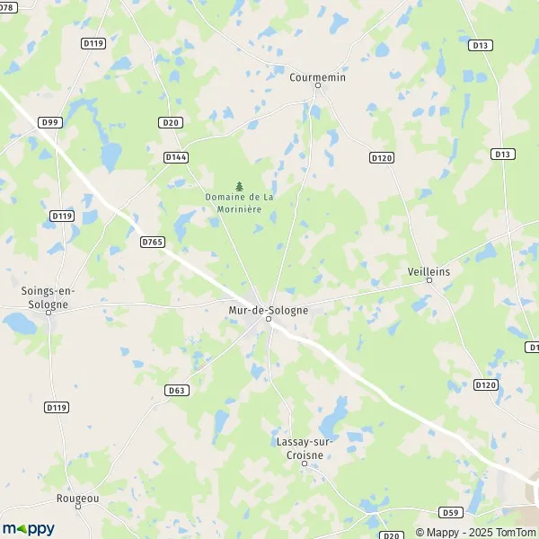 Map Mur-de-Sologne: map of Mur-de-Sologne (41230) and practical information