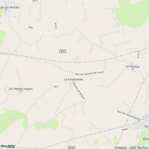 Map Beaulieu: map of Beaulieu, 41270 La Fontenelle and practical ...