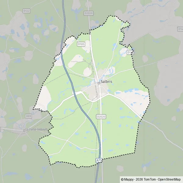 Map Salbris: map of Salbris (41300) and practical information