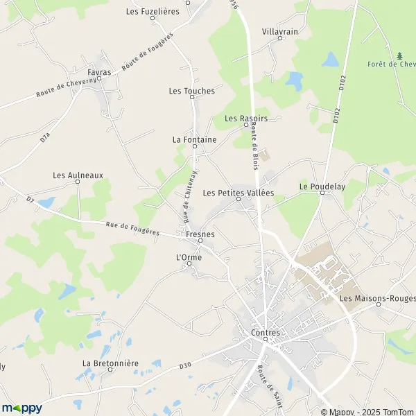 Map Fresnes: map of Fresnes (41700) and practical information