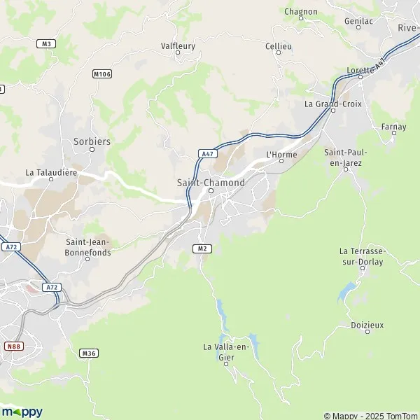 Map Saint-Chamond: map of Saint-Chamond (42400) and practical information