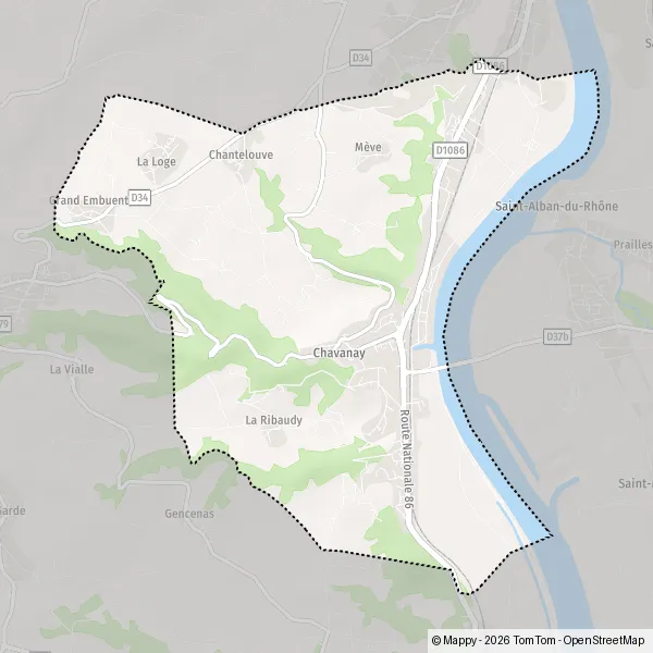 Map Chavanay: map of Chavanay (42410) and practical information