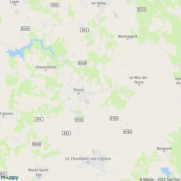 Map Tence: map of Tence (43190) and practical information