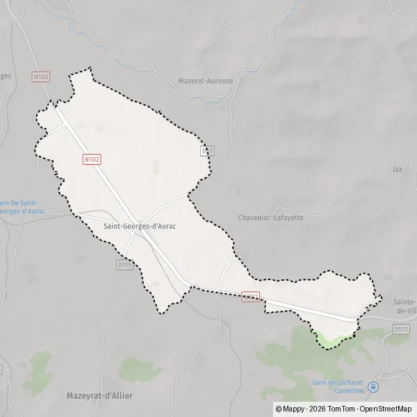 Map Saint-Georges-d'Aurac: map of Saint-Georges-d'Aurac (43230) and ...