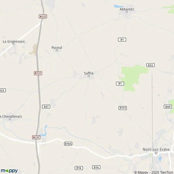 Map Saffré: map of Saffré (44390) and practical information