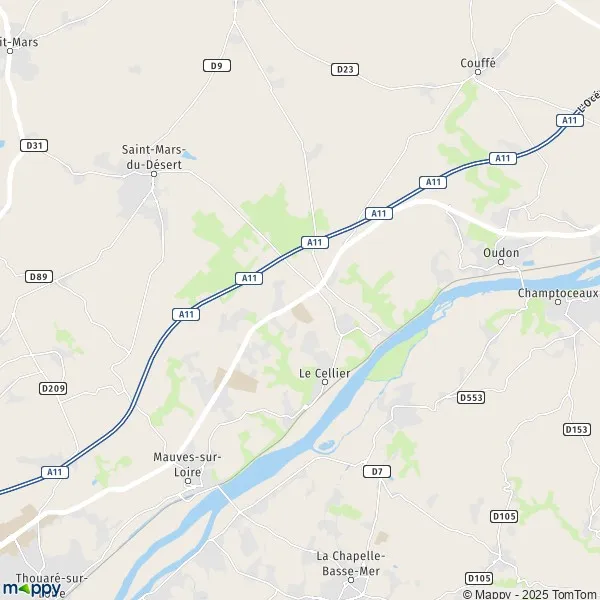 Map Le Cellier: map of Le Cellier (44850) and practical information