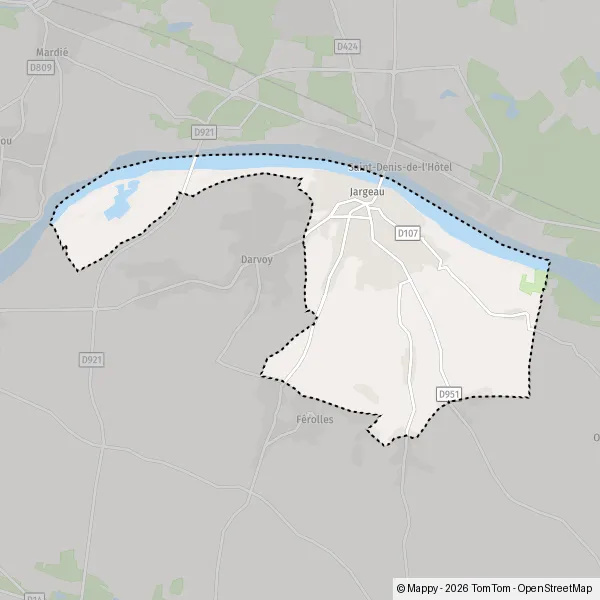 Map Jargeau: map of Jargeau (45150) and practical information