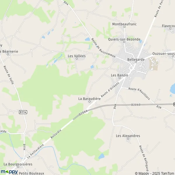 Map Bellegarde: map of Bellegarde (45270) and practical information