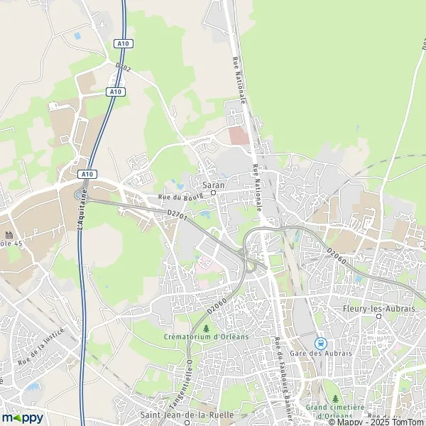 Map Saran: map of Saran (45770) and practical information