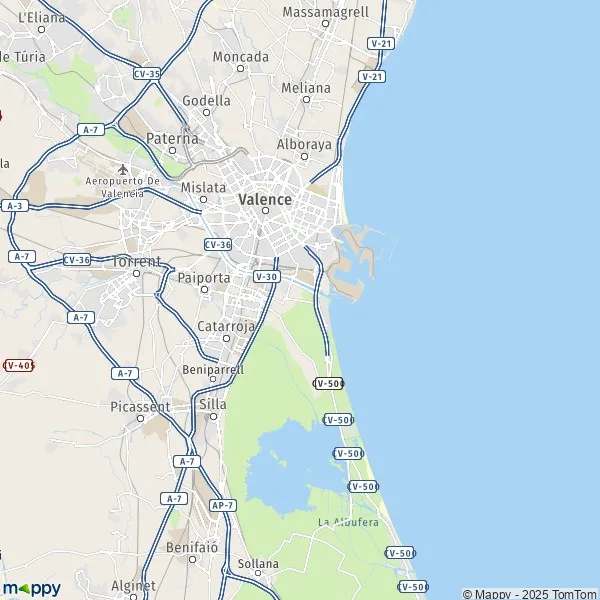 Map Valencia: map of Valencia (46001) and practical information