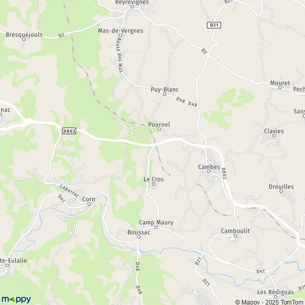 Map Cambes: map of Cambes (46100) and practical information