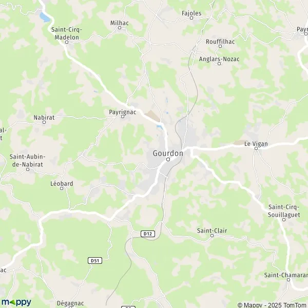 Map Gourdon: map of Gourdon (46300) and practical information