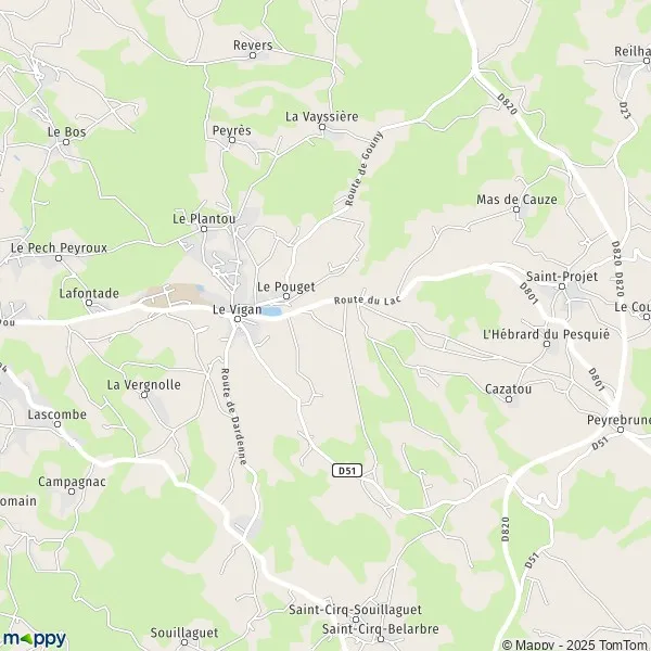 Map Le Vigan: map of Le Vigan (46300) and practical information