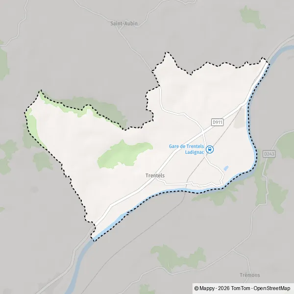 Map Trentels: map of Trentels (47140) and practical information