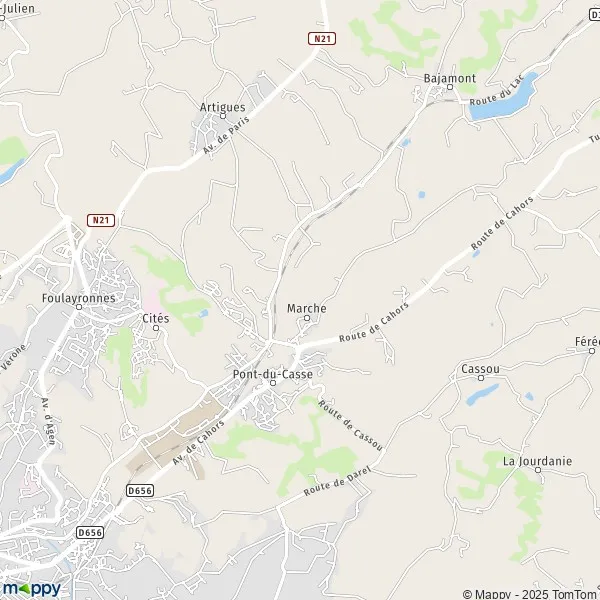 Map Pont-du-Casse: map of Pont-du-Casse (47480) and practical information