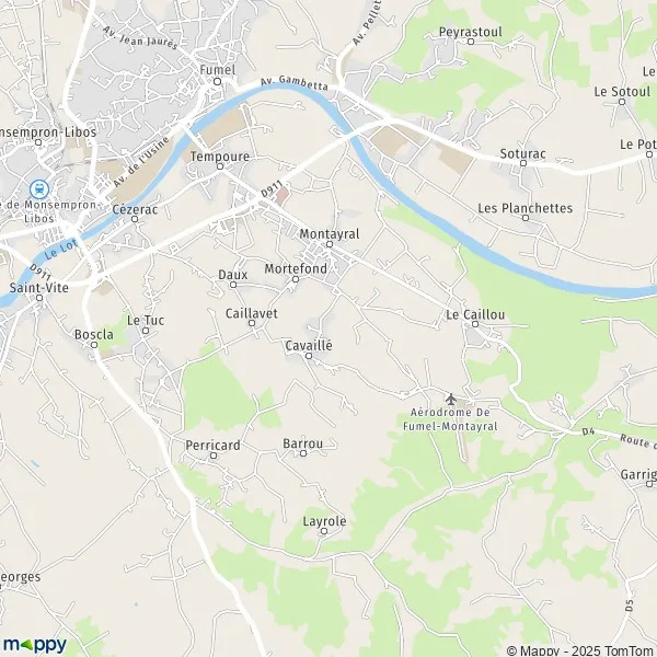 Map Montayral: map of Montayral (47500) and practical information