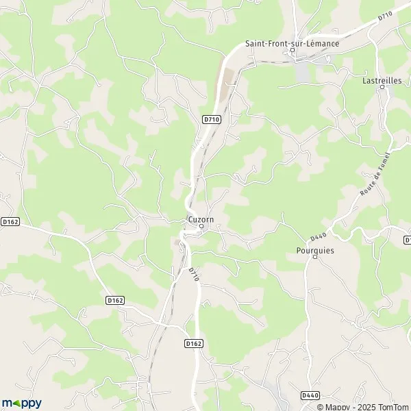 Map Cuzorn: map of Cuzorn (47500) and practical information