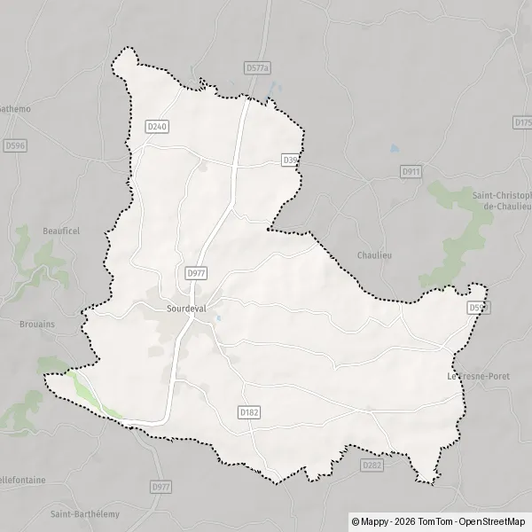 Map Sourdeval: map of Sourdeval (50150) and practical information