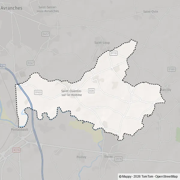 Map Saint-Quentin-sur-le-Homme: map of Saint-Quentin-sur-le-Homme ...
