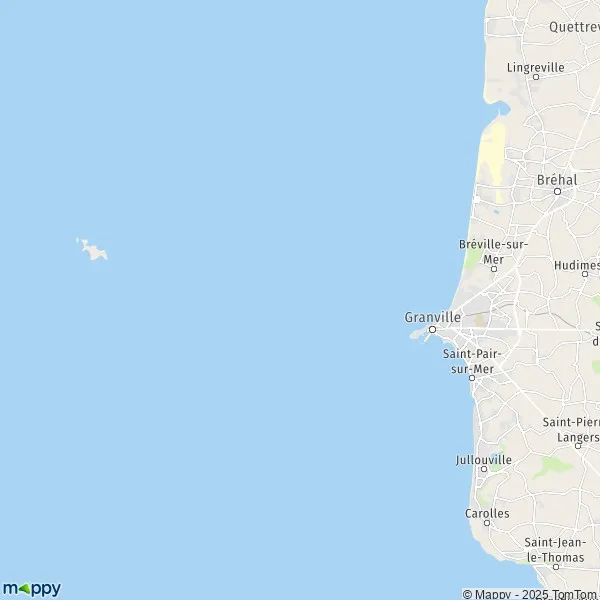 Map Granville: map of Granville (50400) and practical information