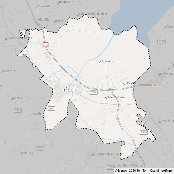 Map Saint-Hilaire-Petitville: map of Saint-Hilaire-Petitville (50500 ...