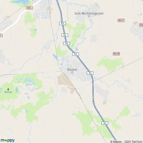 Map Boxtel: map of Boxtel (5062) and practical information