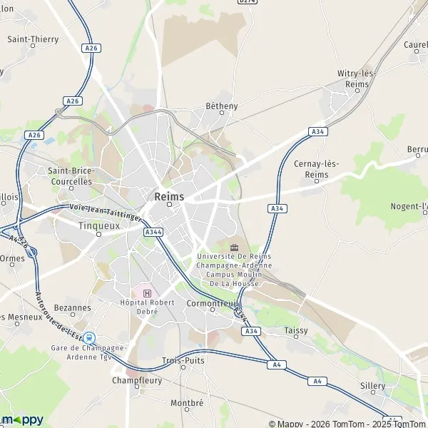 Reims Map Situation In The Territory Of Modern France 🇨🇵 In 1400