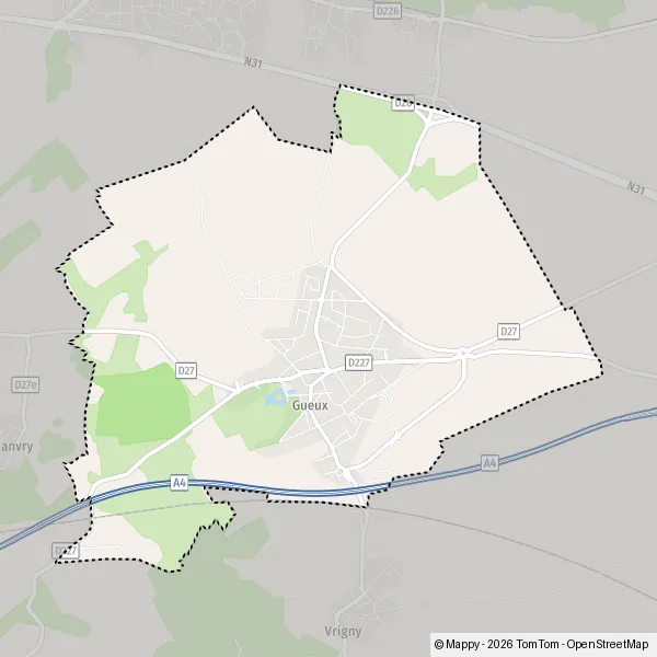 Map Gueux: map of Gueux (51390) and practical information