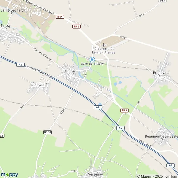 Map Sillery: map of Sillery (51500) and practical information