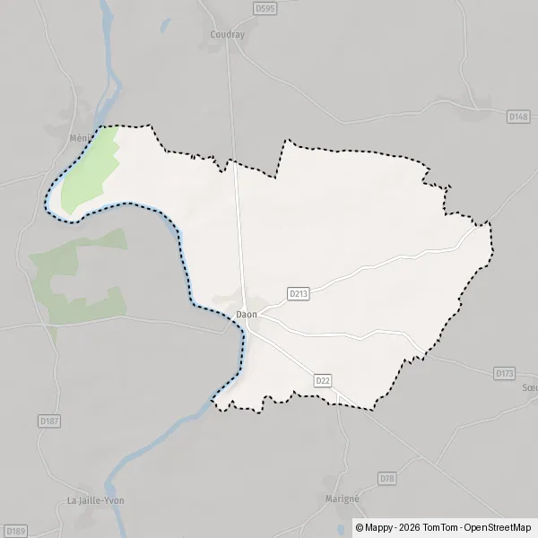 Map Daon: map of Daon (53200) and practical information
